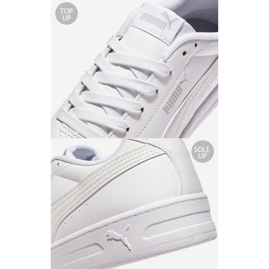 PUMA プーマ スニーカー COURT CLASSIC CLEAN 402223-02 WHITE コート クラシック クリーン ホワイト グレー メンズ レディース PUMA（プーマ） スニーカー COURT CLASSIC CLEAN 402223-02 WHITE GRAY