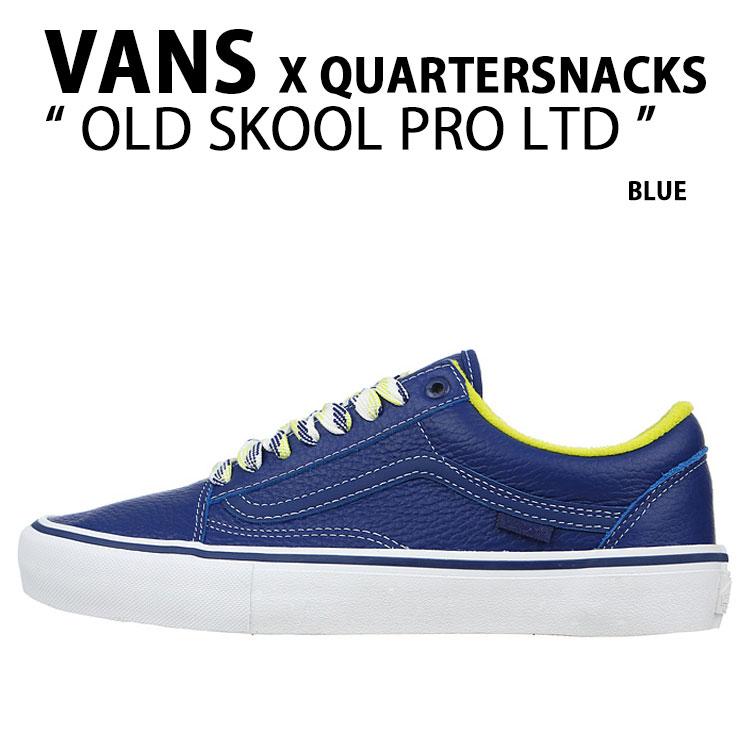 VANS バンズ スニーカー X QUARTERSNACKS OLD SKOOL PRO LTD BLUE VN0A4VCE2YN クォーター ...