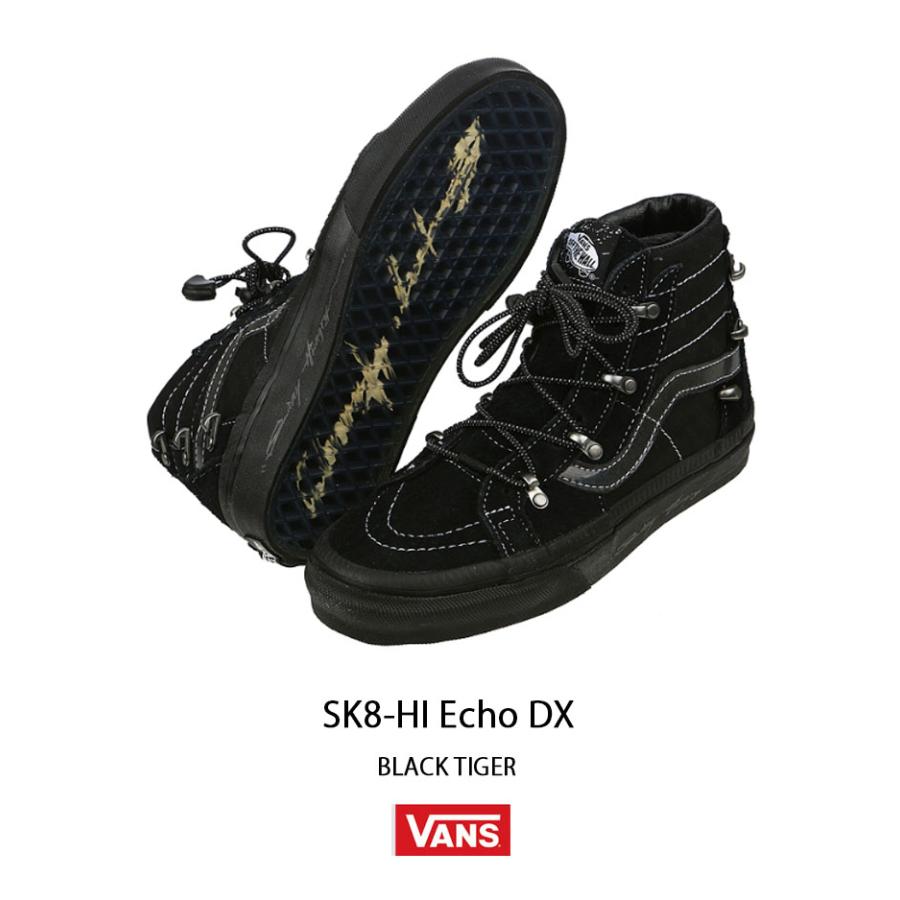 VANS バンズ レディース シューズ SK8-HI ECHO DX BLACK TIGER VN0A7Q5OBLK1 スケートハイ レザー スエード スケハイ ブラック タイガー VANS（ヴァンズ） バンズ レディース シューズ SK8-HI ECHO DX BLACK