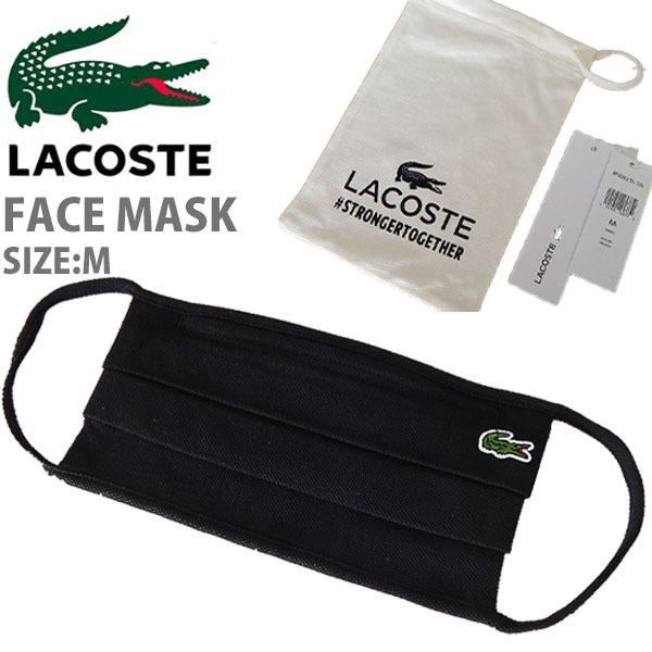 LACOSTE MASK ラコステ マスク 布マスク 布 フェイスマスク アメリカ 黒 ブラック usa : lac-mask : A ...