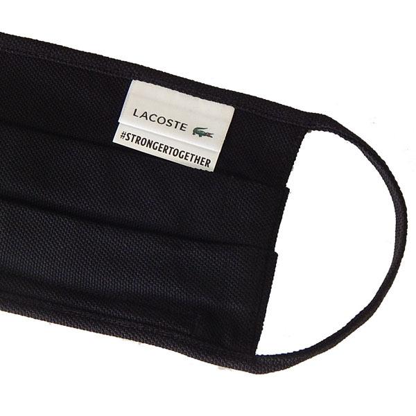 LACOSTE MASK ラコステ マスク 布マスク 布 フェイスマスク アメリカ 黒 ブラック usa : lac-mask : A ...