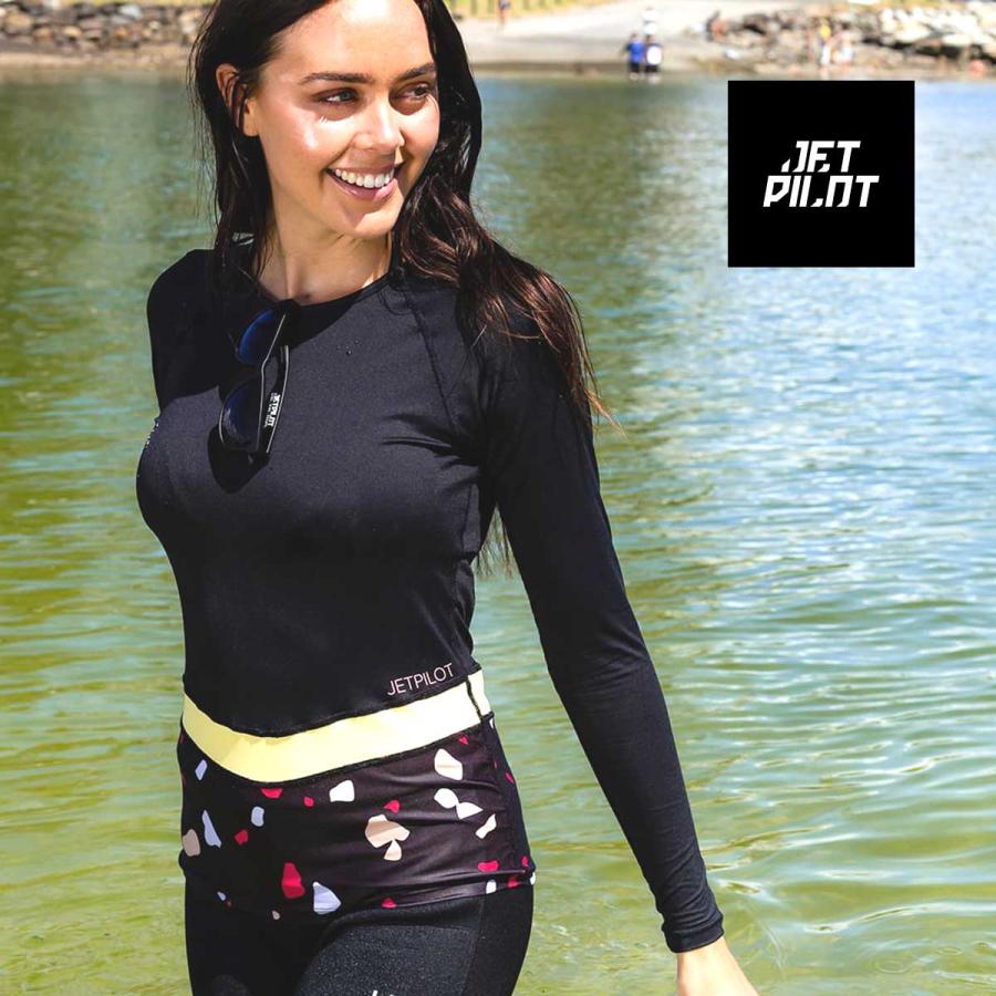 JETPILOT（ジェットパイロット） S23021 Black ペーサー クオーツ ラッシュガード レディース 長袖 : 熊人Yahoo!店 - 通販 - Yahoo!ショッピング