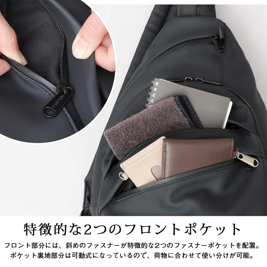 REGiSTA ボディバッグ スリングバッグ メンズ バッグ 雫型 しずく型 斜めがけ 斜め掛け B5 A5 防水 シンプル 無地 黒 旅行 レジスタ : A.M.S. - 通販 ...