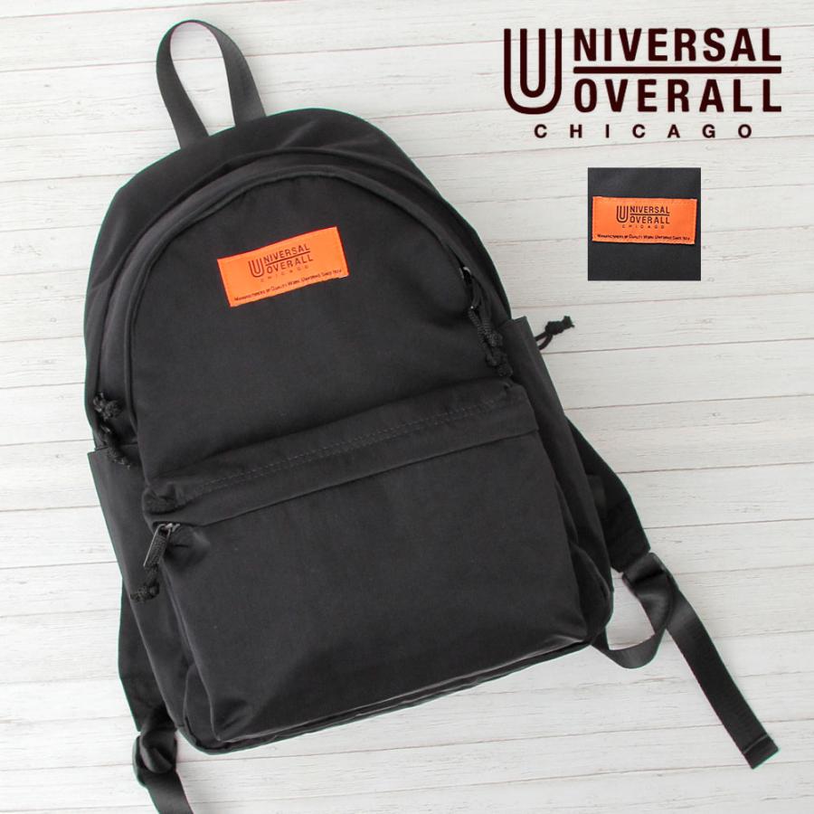 UNIVERSAL OVERALL ユニバーサルオーバーオール リュック バックパック メンズ レディース 撥水 ナイロン 軽量 通勤 通学 大容量 ビジネス ブランド 黒 シンプル : A ...