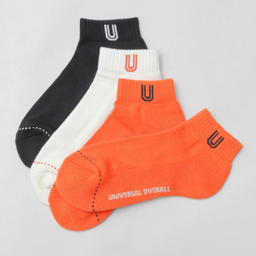 UNIVERSAL OVERALL UNIVERSALOVERALL ユニバーサルオーバーオール 靴下 くつ下 socks ソックス クルーソックス 3足セット 3パック 3組セット : A ...