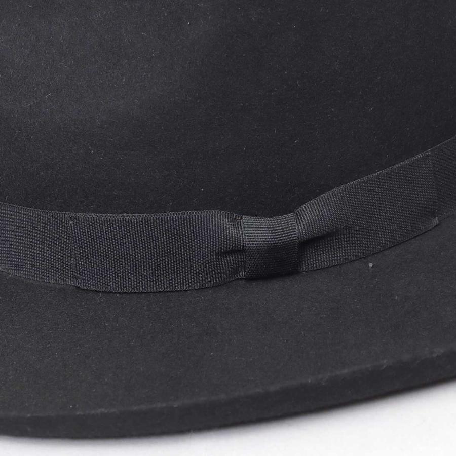 ReqHatter ハット 中折れハット フェルトハット ウール メンズ ユニセックス ツバ広 つば広 シンプル ロングブリム HAT フラット ワイドブリム : A.M.S. - 通販 ...