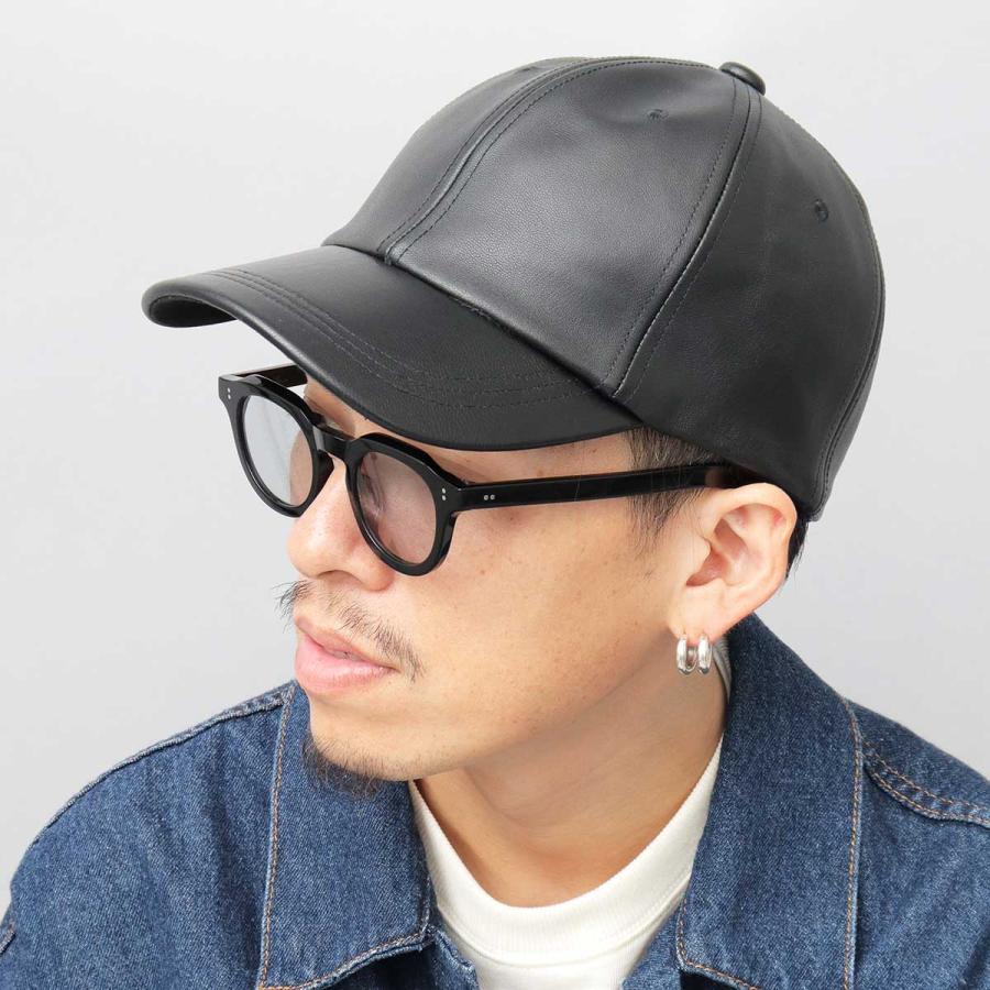 ReqHatter レックハッタ― 本革 ラムレザー キャップ レザーキャップ 帽子 ぼうし 羊革 シンプル 無地 ブラック ユニセックス : A.M.S. - 通販 - Yahoo!ショッピング