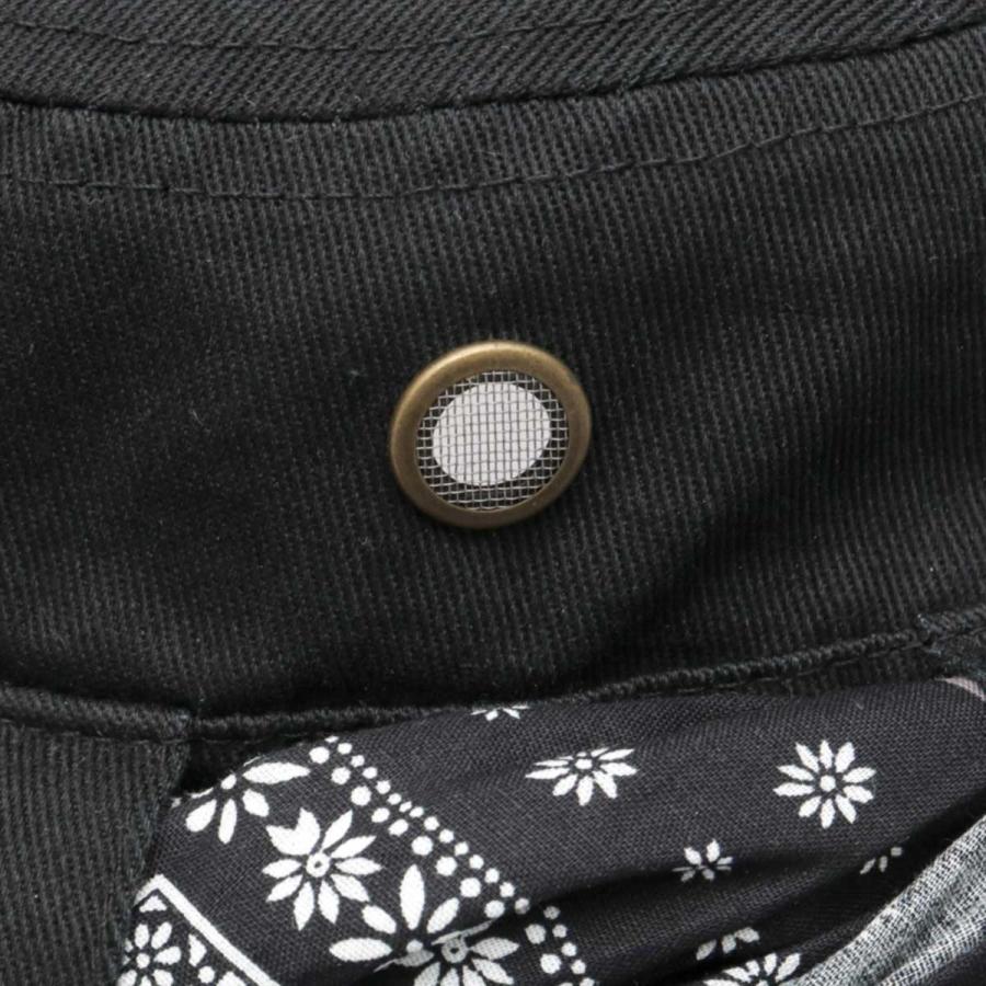 ReqHatter バケットハット ブーニーハット バンダナ付き メンズ レディース 帽子 ハット 2WAY ペイズリー柄 ジャングルハット 無地 春夏 日よけ おしゃれ : A.M.S ...