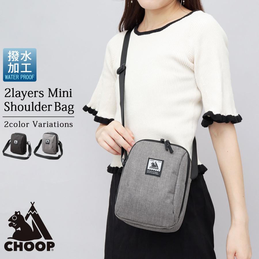 CHOOP シュープ ショルダーバッグ レディース ミニショルダー バッグ ミニバッグ スマホショルダー 撥水加工 小さめ ミニサイズ 2層 斜めがけ : A.M.S. - 通販 ...