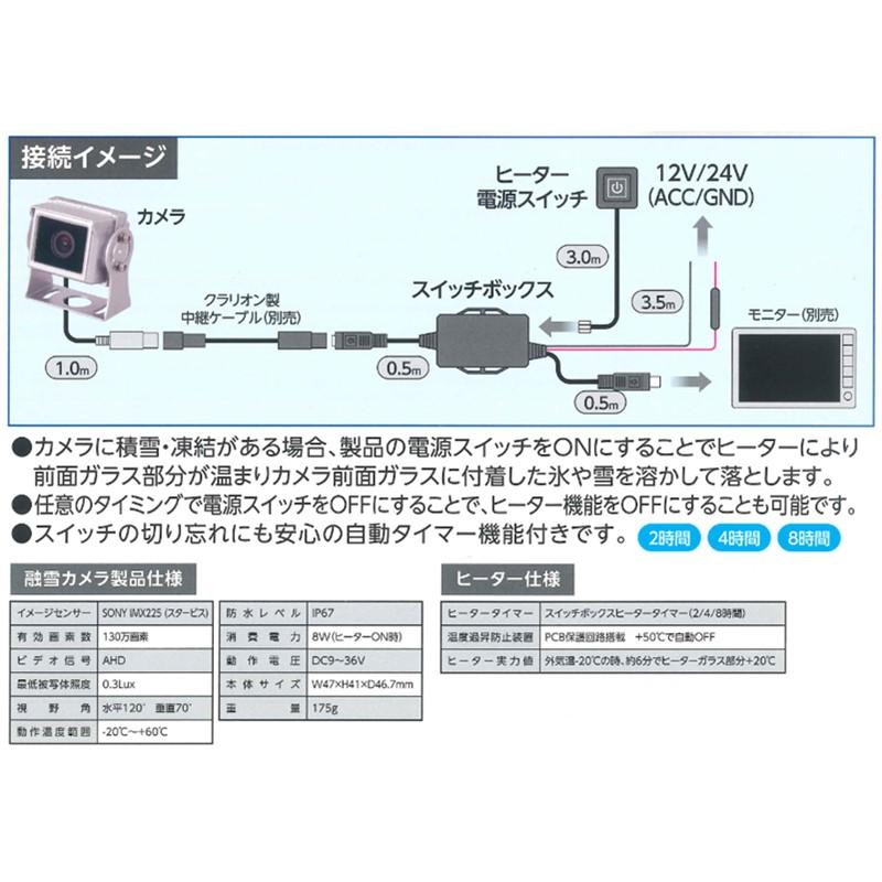 シルバーアイ SC-1200 融雪カメラ トラック バス等 カメラ AHD方式 : アットマックス@ - 通販 - Yahoo!ショッピング
