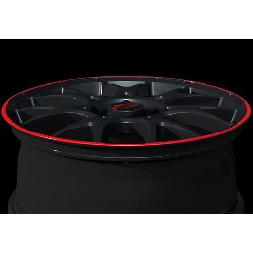 MID マルカサービス RMP RACING R27 18インチ 1875 リム幅7 1/2J インセット+50 ホール5H PCD114.3 ブラック/リムレッドライン : g156009 ...