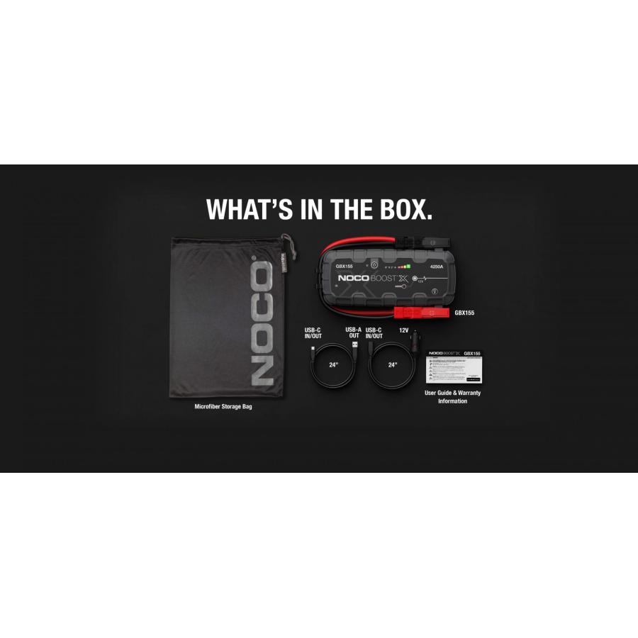 NOCO BOOST X ノコ GBX155 UltraSafe Lithium Jump Starter リチウムジャンプスターター ...