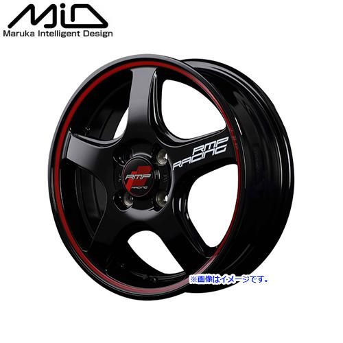 マルカサービス MID RMP RACING R50 15インチ 1550 リム幅5J インセット+45 ホール4H PCD100 ブラック/リムレッドライン : アットマックス@ - 通販 ...