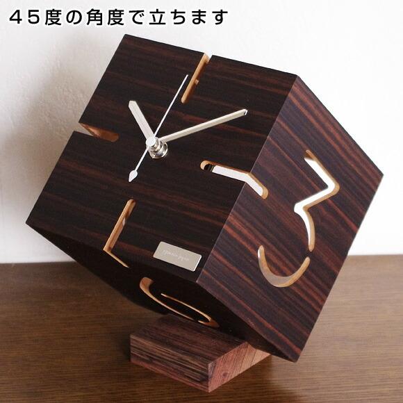 木製立体時計 パズル YC09−106黒檀 YC09-106koku : 掛け時計 Clock world - 通販 - Yahoo!ショッピング