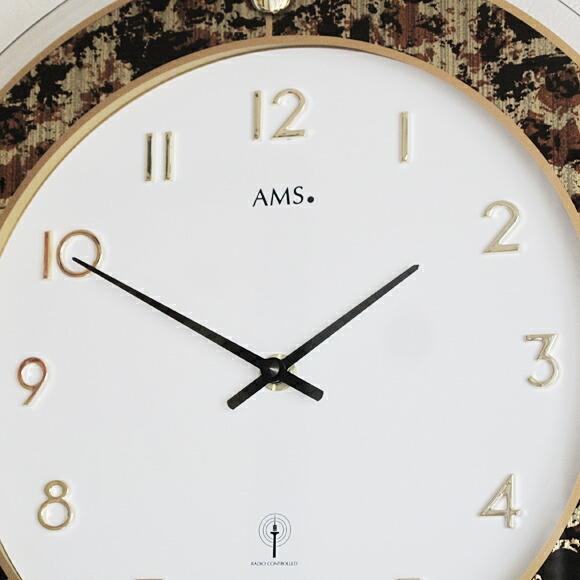 AMS ドイツ製 掛け時計 アナログ ゴールド AMS5853 30%OFF 国内在庫売り切れ後は納期1ヶ月程度 : 掛け時計 Clock ...