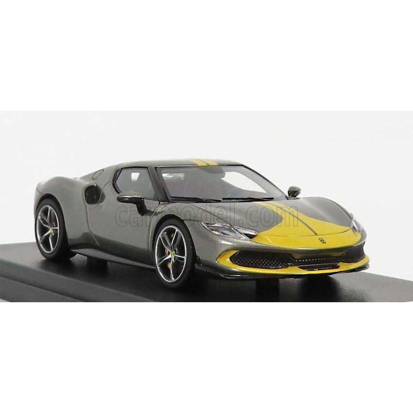 ミニカー 1/43 フェラーリ 296 GTB LOOKSMART 1/43 FERRARI 296 GTB HYBRID 830HP V6 ASSETTO FIORANO 2021 GREY ...