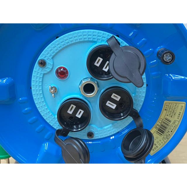 【未使用】日動工業/NICHIDO 電工ドラム NPW-E33 屋外型 防雨型 アース付 22A 30m ポッキンプラグ付 コードリール ※No.1※ :2000000073436:無限堂 ...