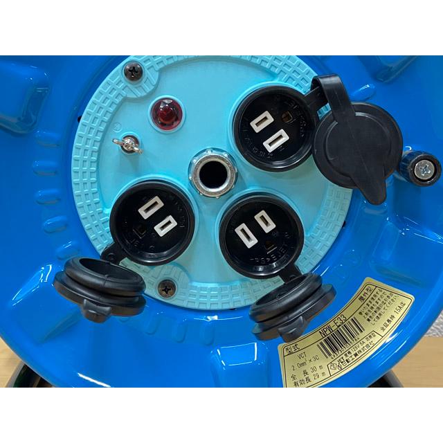 【未使用】日動工業/NICHIDO 電工ドラム NPW-E33 屋外型 防雨型 アース付 22A 30m ポッキンプラグ付 コードリール ※No.4※ : 無限堂ヤフーショップ - 通販 ...
