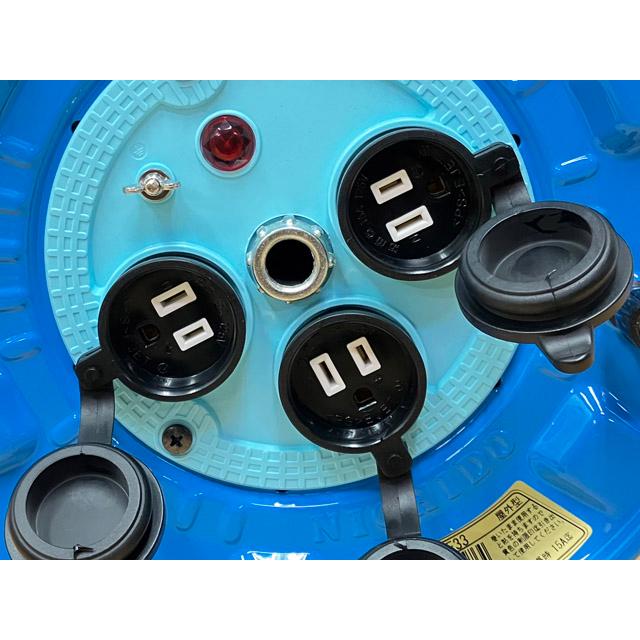 【未使用】日動工業/NICHIDO 電工ドラム NPW-E33 屋外型 防雨型 アース付 22A 30m ポッキンプラグ付 コードリール ※No.7※ : 無限堂ヤフーショップ - 通販 ...