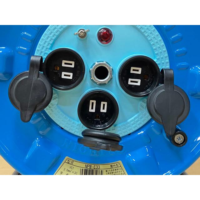 【未使用】日動工業/NICHIDO 電工ドラム NPW-E33 屋外型 防雨型 アース付 22A 30m ポッキンプラグ付 コードリール ※No.8※ : 無限堂ヤフーショップ - 通販 ...