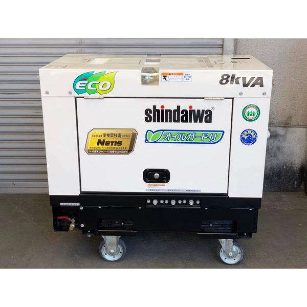 【引取限定・大阪吹田】shindaiwa/新ダイワ 8kVA ディーゼルエンジン発電機 DGM80BMK / 運転2h未満 車輪付 : 無限堂ヤフーショップ - 通販 - Yahoo!ショッピング