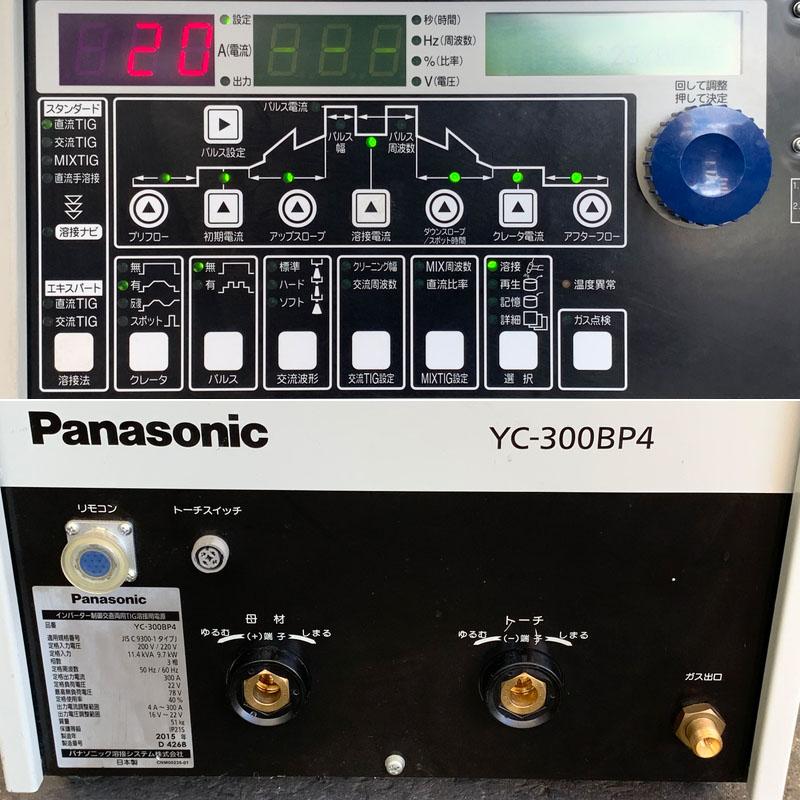 Panasonic/パナソニック 300A フルデジタル TIG溶接機 YC-300BP4 インバーター制御 交直両用 トーチ空冷200A 2015年製 : 無限堂ヤフーショップ - 通販 ...
