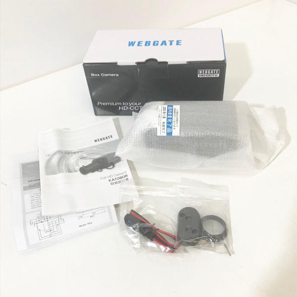 【未使用品】WEBGATE/ウェブゲート TVIボックスカメラ KA1080B 2022年製 取付金具 WH-31 TAMRON 監視カメラ用レンズ M13VG288IR ※No.1 ...