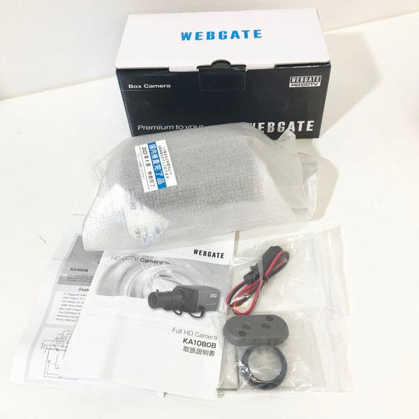 【未使用品】WEBGATE/ウェブゲート TVIボックスカメラ KA1080B 2022年製 取付金具 WH-31 TAMRON 監視カメラ用レンズ M13VG288IR ※No.3 ...