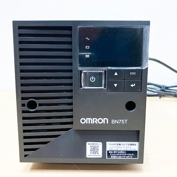 【未使用・再充電済】OMRON/オムロン BN75T 無停電電源装置 UPS 750VA 680W 据置型 2022年製 ※No.2 ...