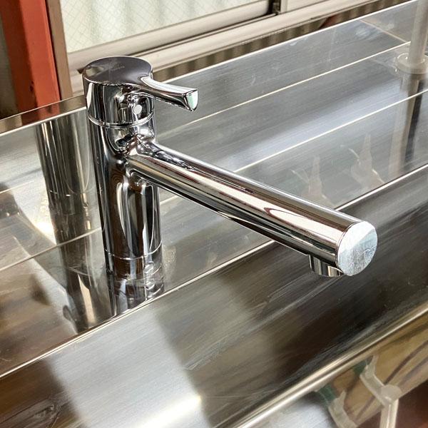 【引取限定・現状渡し】オリエンタル技研工業/ORIENTAL ステンレス流し台 LVFE-W1500S 3ツ口水栓 実験流し台 シンク ...