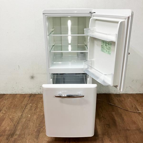 【中古】e angle/イーアングル レトロインバータ―冷蔵庫 ANG-RE151-A1 149L 2ドア 右開き ホワイト 2018年製 69436 :2200000069436:無限堂 ...