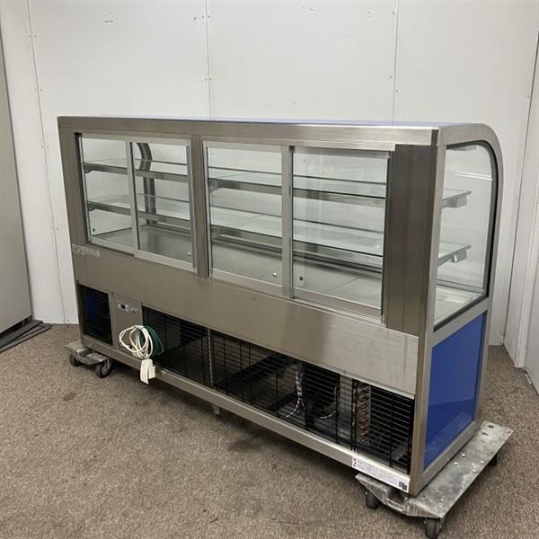 大穂製作所 低温対面冷蔵ショーケース(2) OHGF-Ta-1800B 中古 4ヶ月保証 2021年製 単相100V 幅1800x奥行500 ...