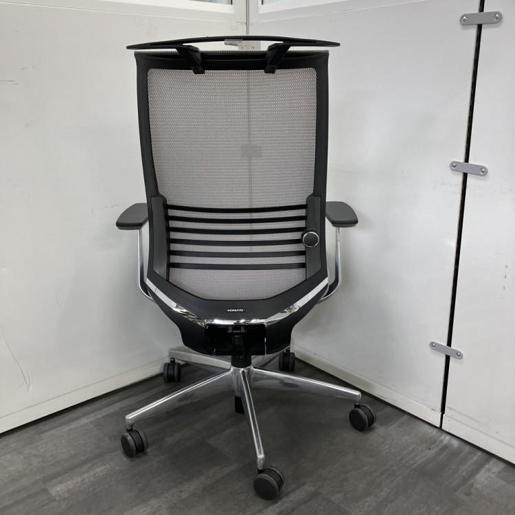 中古品 コクヨ 固定肘付ベゼルチェア CR-A2863 ※背もたれ小破れ有/脚キズ少々有 : 無限堂ヤフーショップ - 通販 - Yahoo ...
