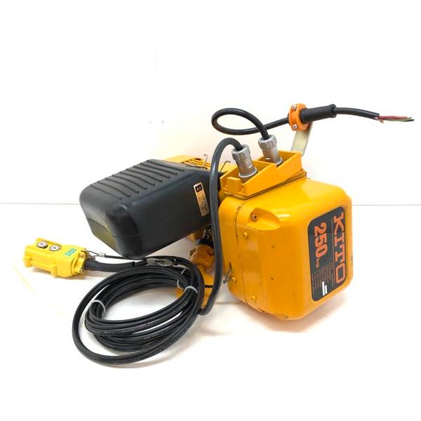 (A) KITO/キトー 250kg 約4m 電動チェーンブロック ER1A 3相200V ホイスト トロリー付き : 無限堂ヤフーショップ - 通販 - Yahoo!ショッピング