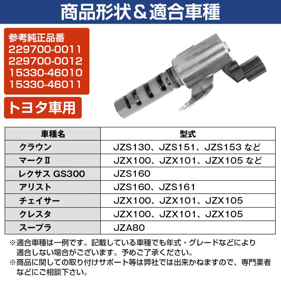 カムシャフトタイミングオイルコントロールバルブ クラウン JZS130 OCV 229700-0012 15330-46011 : エーネクストショップ - 通販 - Yahoo!ショッピング