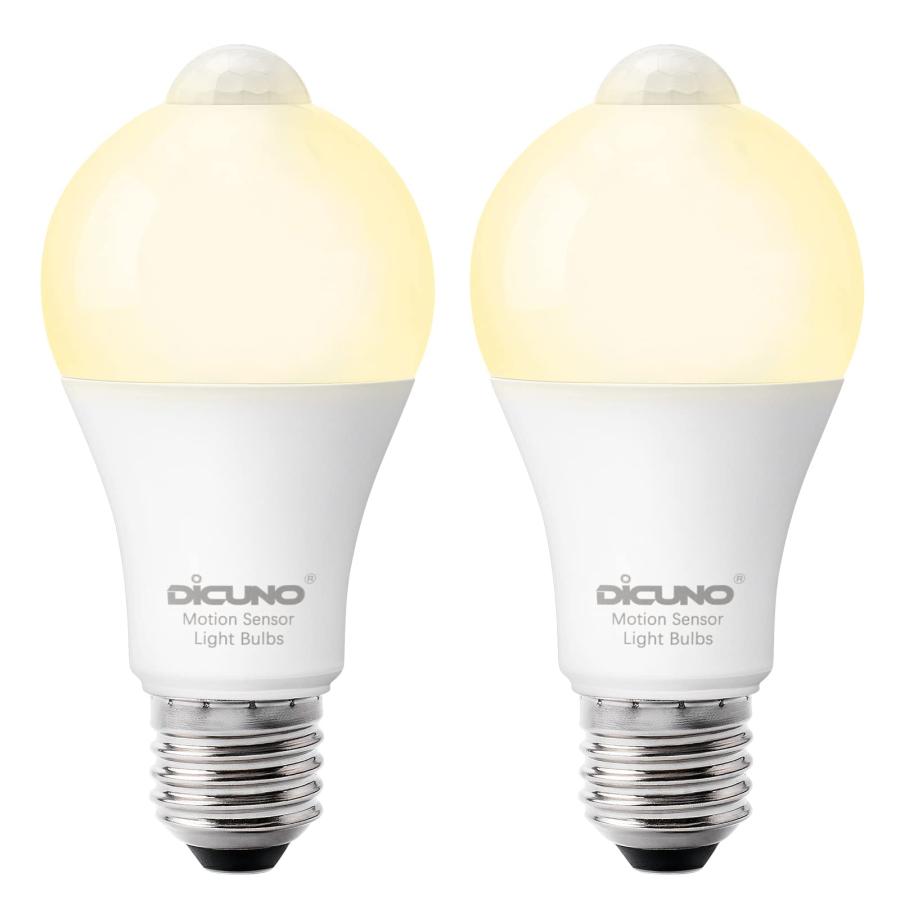 DiCUNO LED電球 E26口金 人感センサー 12W 100W形相当 電球色 2700K 1100lm 明暗センサー付き 消し忘れ防止 赤 : アールツー - 通販 - Yahoo!ショッピング