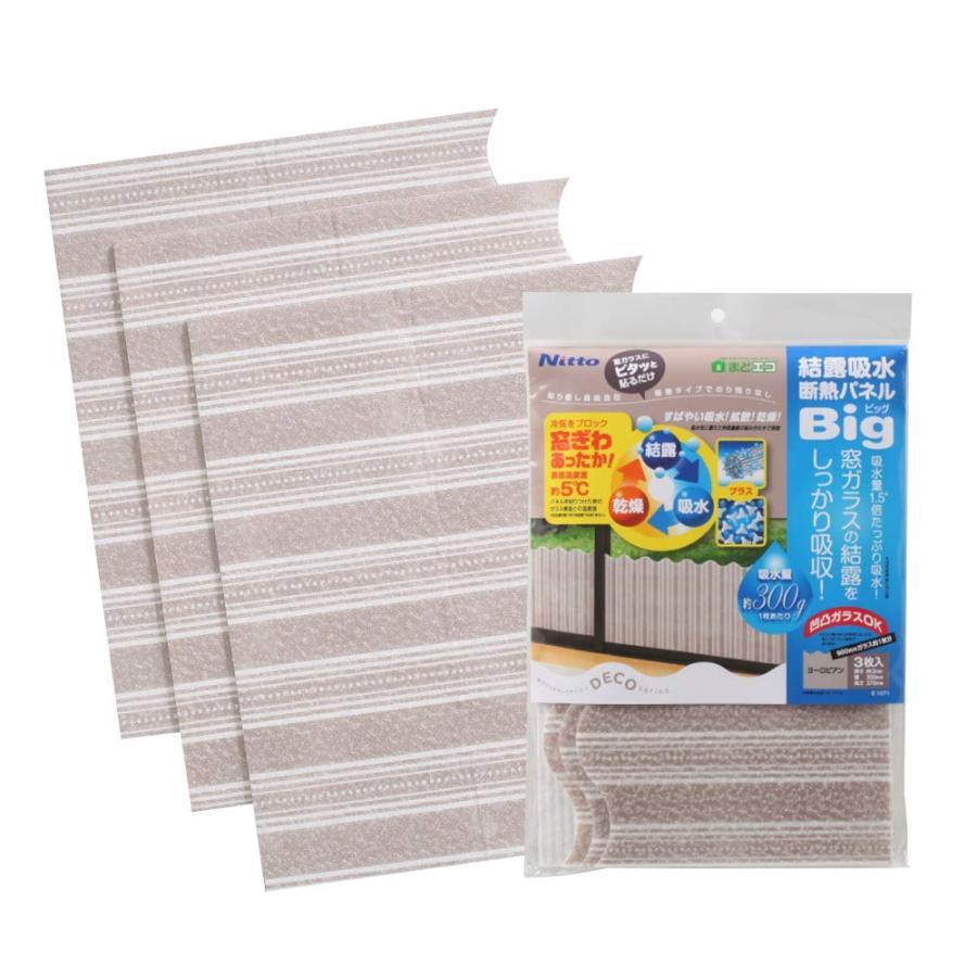 ニトムズ 結露 吸水 断熱パネル ビッグ ヨーロピアン 窓ガラス のり残りしない 防寒 寒さ対策 幅30cmx高さ37.5cm 3枚入 E107 : アールツー - 通販 - Yahoo!ショッピング