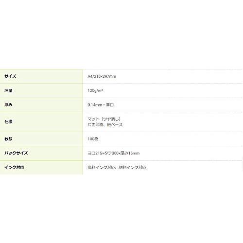ナカバヤシ カラーインクジェット紙 XGエクストラ・ハイグレード A4 100枚 JPXG-A4N : アールツー - 通販 - Yahoo!ショッピング