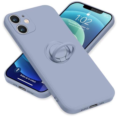 iPhone12 Mini ケース リング付き シリコン アイフォン12Mini スマホケース スタンド機能 カバー 耐衝撃 レンズ保護 360 : arutsu354db0af0c ...