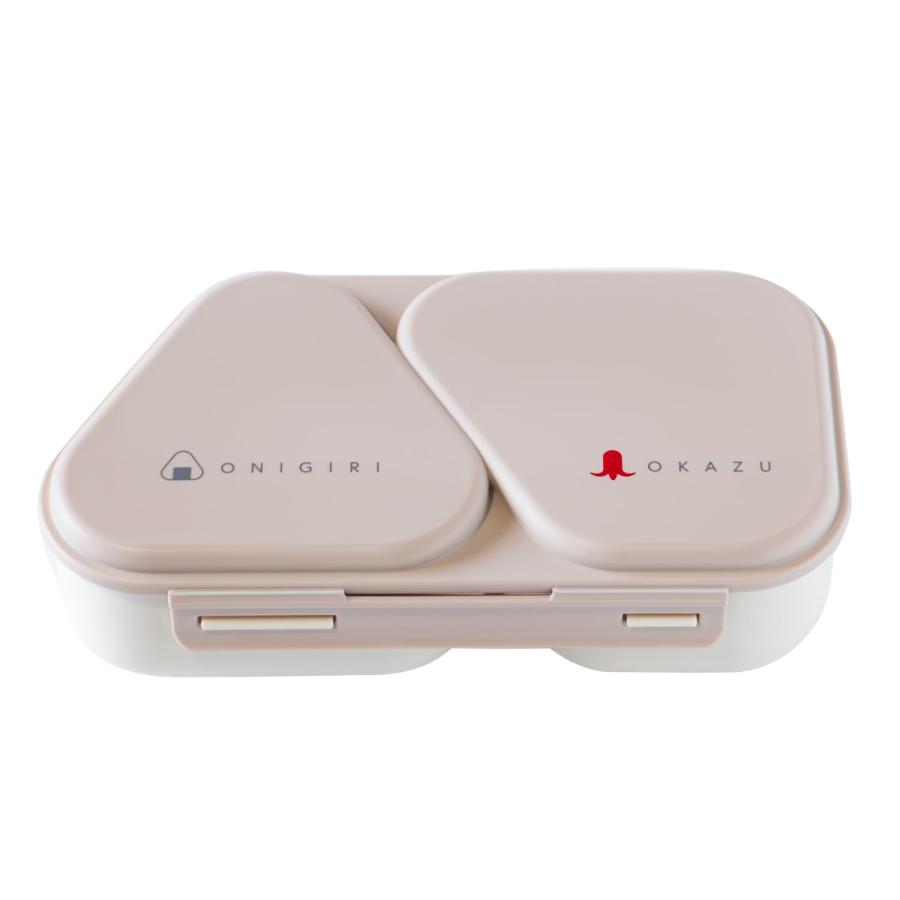 オーエスケー（OSK) おにぎり ランチケース 弁当箱 465ml ベージュ 押し型付 抗菌 ロック付き 電子レンジ対応 LS-15 日本製 : arutsu4a7e846e30 : アール ...