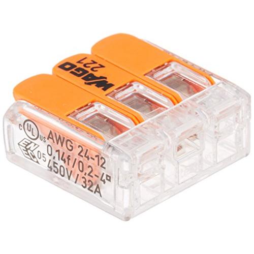 ワゴジャパン WFRシリーズ ワンタッチコネクター ブリスターパック 電線数3本 8個入 WFR-3BP : アールツー - 通販 - Yahoo!ショッピング