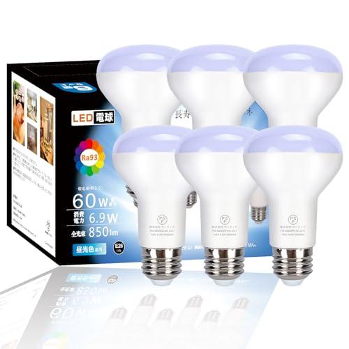 LED電球 E26口金 レフランプ形 非調光型 60W形相当 6.9W 昼光色 850lm 高演色性 Ra93 レフタイプ 広配光タイプ 密閉器 : アールツー - 通販 - Yahoo!ショッピング