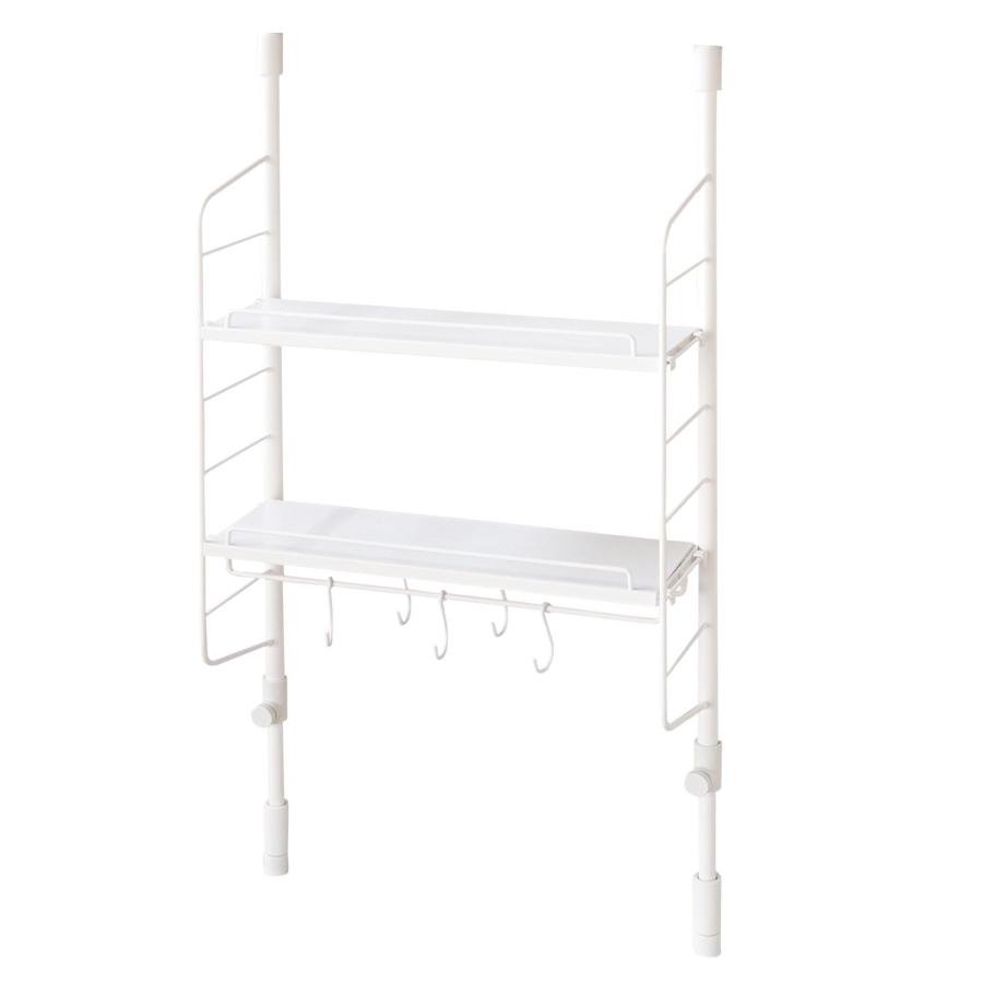 HEIAN SHINDO SPLUCE 突っ張りキッチンラック スリムポールラック ハンガーセットM ホワイト 高さ70~105cm 幅39.5 : arutsu776dc48615 ...