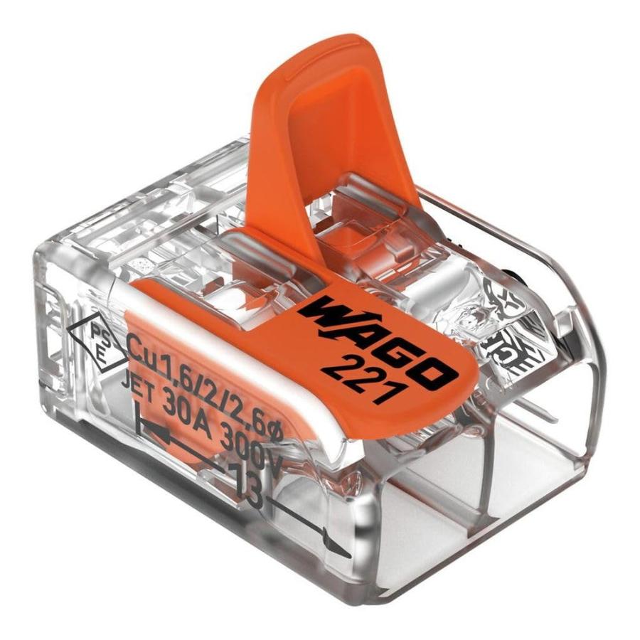 ワゴジャパン ワンタッチコネクター レバー操作タイプ 接続本数2本 50個入 WFR-2L : アールツー - 通販 - Yahoo!ショッピング