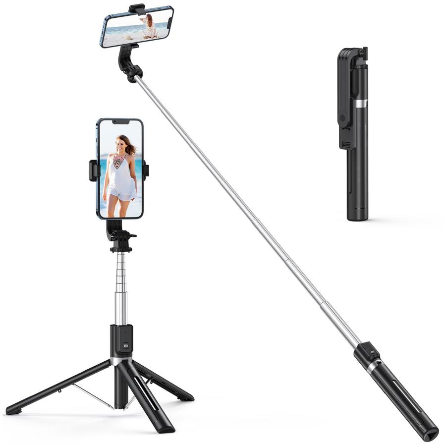 ATUMTEK 自撮り棒 全高124cmのロングタイプ スマートフォン用コンパクト三脚 GoPro兼用 スマホスタンド 360°回転 Bluet : アールツー - 通販 - Yahoo!ショッピング