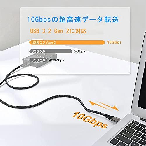 USB Type C ケーブル 0.5M USB-A to USB-C ケーブル10Gbpsデータ転送 60W急速充電 USB3.2 Gen2標 : アールツー - 通販 - Yahoo!ショッピング