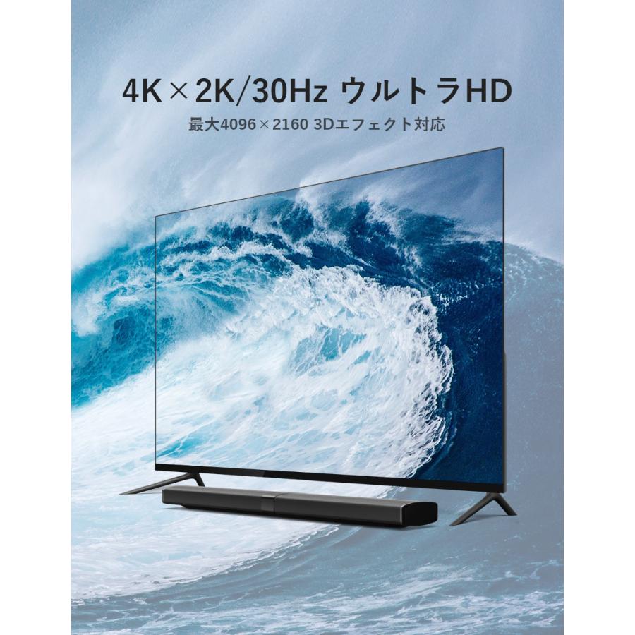 VENTION HDMI Switcher 5 In 1 Out Gold ACDG0 コンバーター 変換 4K 高画質 金メッキ 5ポート ...