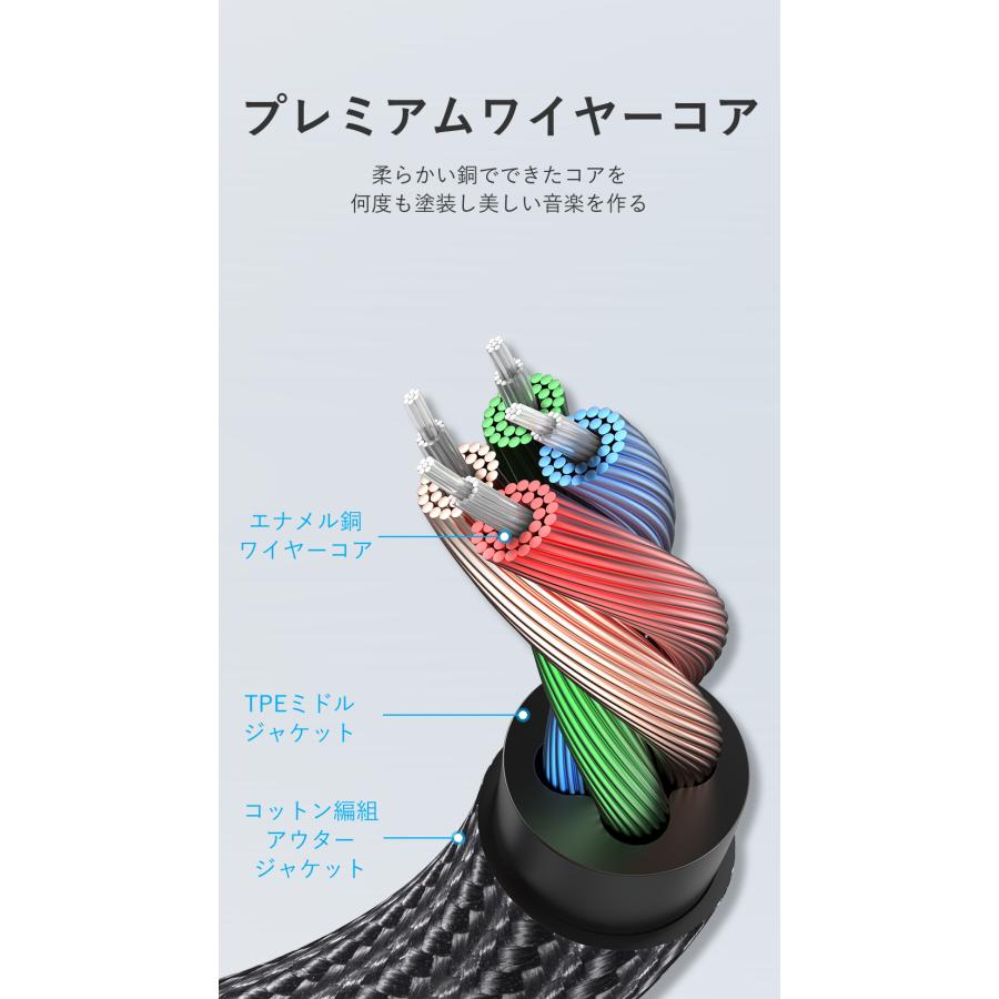 VENTION BHCBH BHCLH 3.5mm Audio 延長ケーブル オスメス イヤホン スマートフォン タブレット (2m / ブラック ブルー) : A-style Yahoo ...