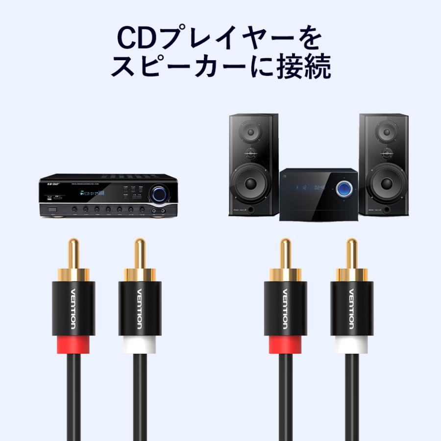 VAB-R06-B150 2RCA Male to オーディオ ケーブル 1.5m Black メタルタイプ : A-style Yahoo!Shop - 通販 - Yahoo!ショッピング