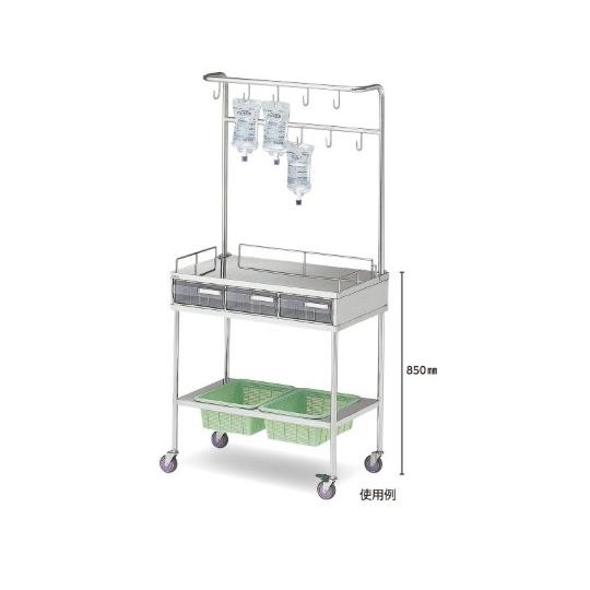 アズワン（asone） 点滴処置台 750×450×850/ 1600 mm ET-10F (0-5679-01) : A1ショップ 土日 ...